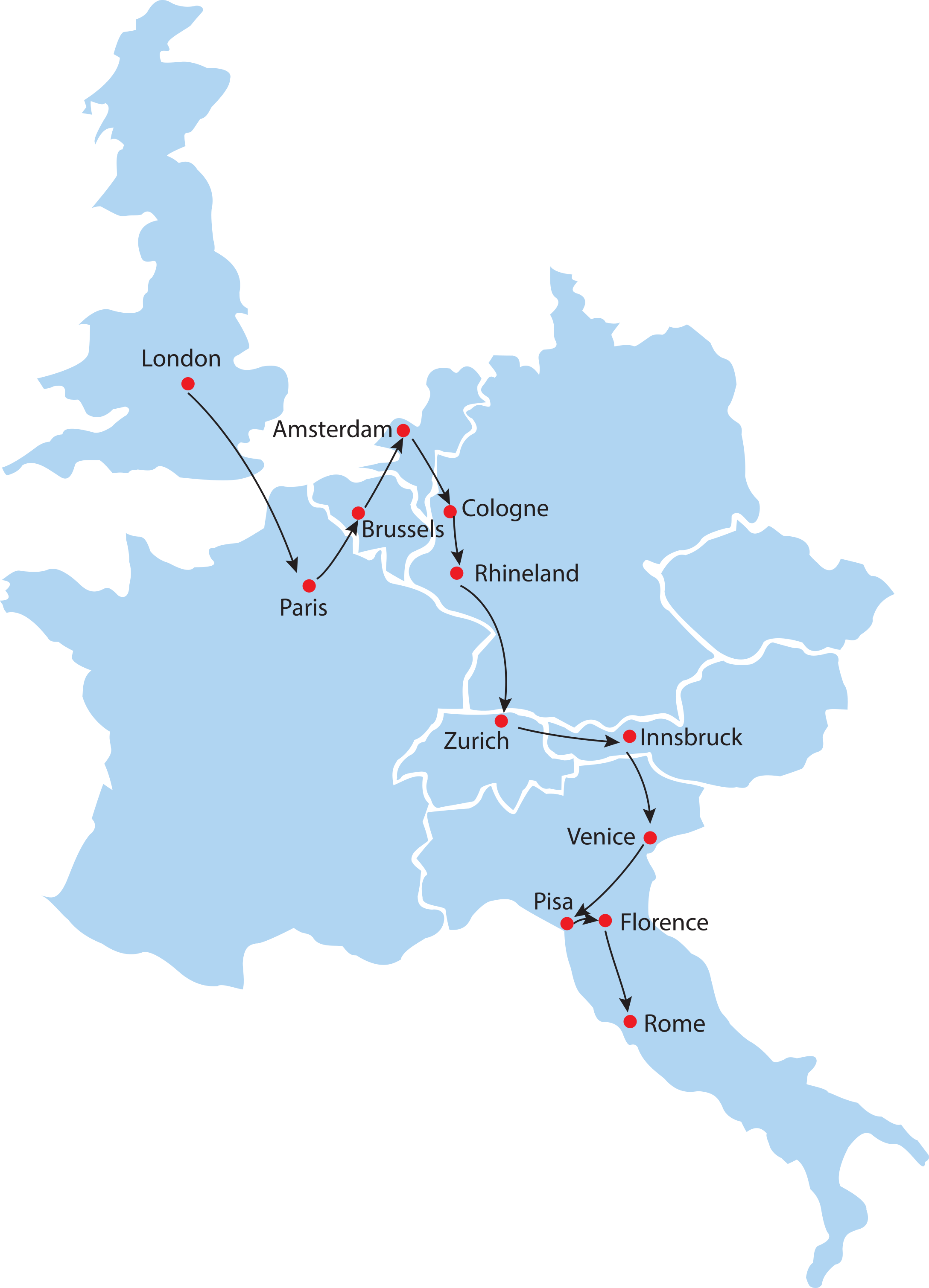 EUROPEAN HIGHLIGHTS Holiday Package14 Nights / 15 Days